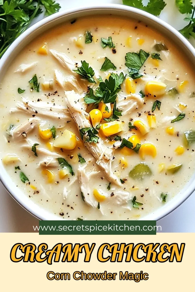 Crockpot Chicken Corn Chowder Tasty Comfort Food - secrets pice kitchen